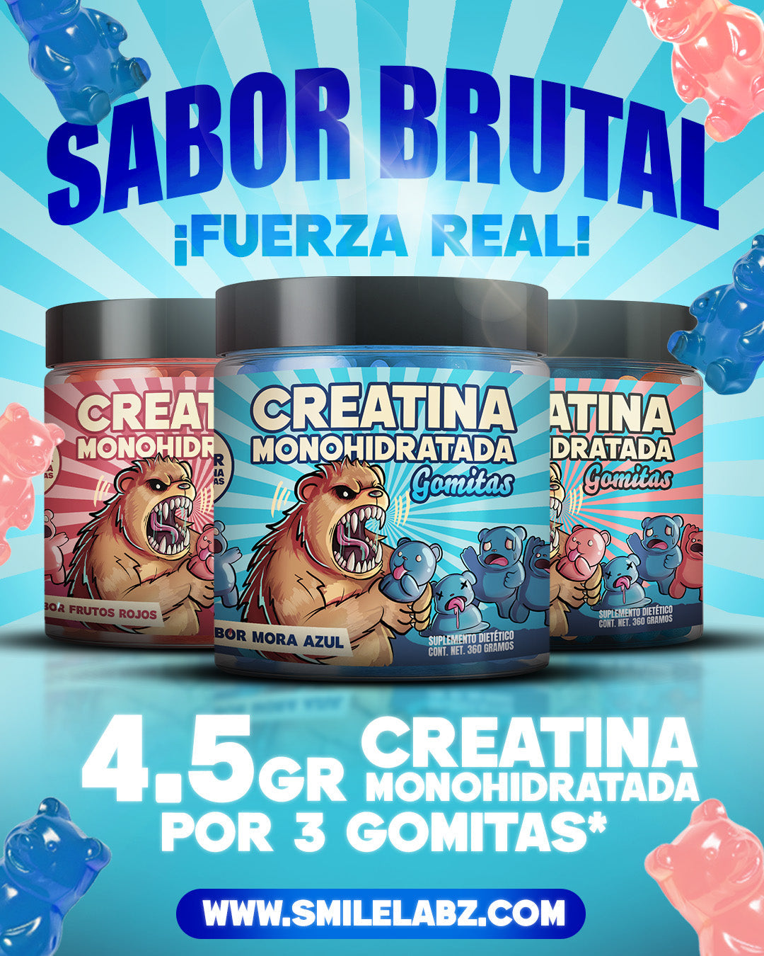 CREATINA MONOHIDRATADA GOMITAS