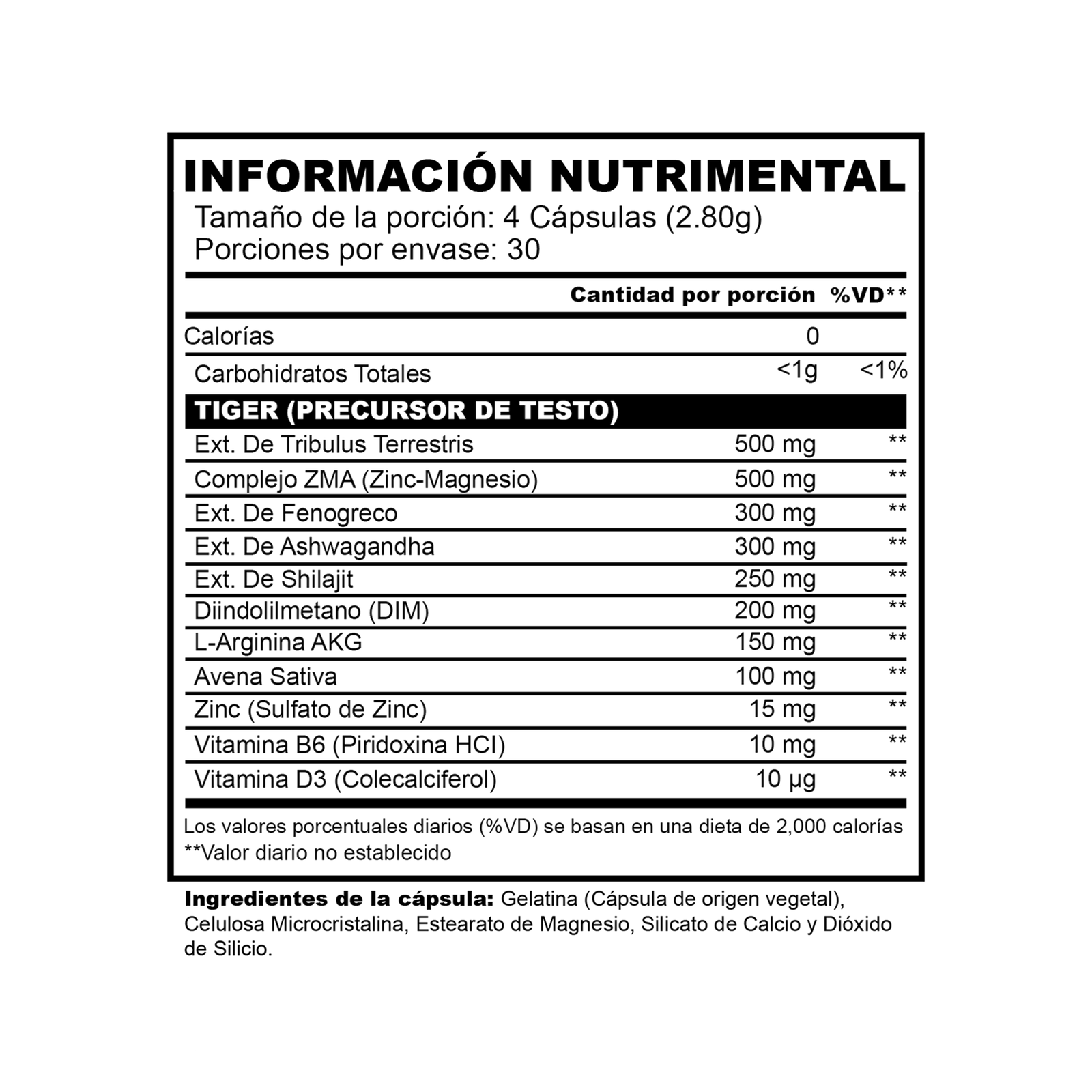 TIGER // Precursor de Testosterona